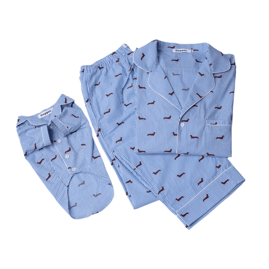 Lotta Pajama Collection - Dachshund Themed Cotton Pajamas | Dupper